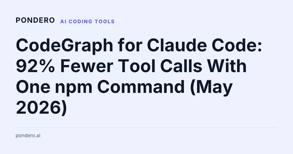 CodeGraph for Claude Code: 92% Fewer Tool Calls With One npm Command ...
